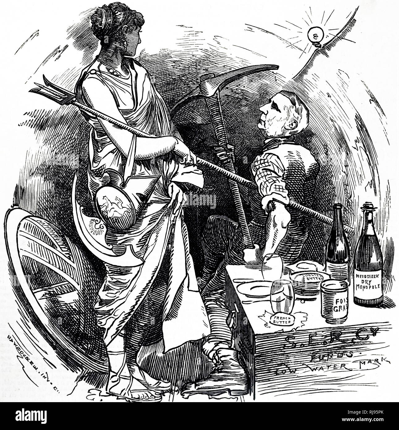 1882 'Punch' cartoon by Edward Linley Sambourne, featuring British ...