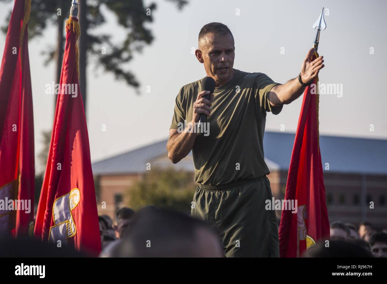 U.S. Marine Corps Brig. Gen. Matthew G. Glavy, the commanding general ...