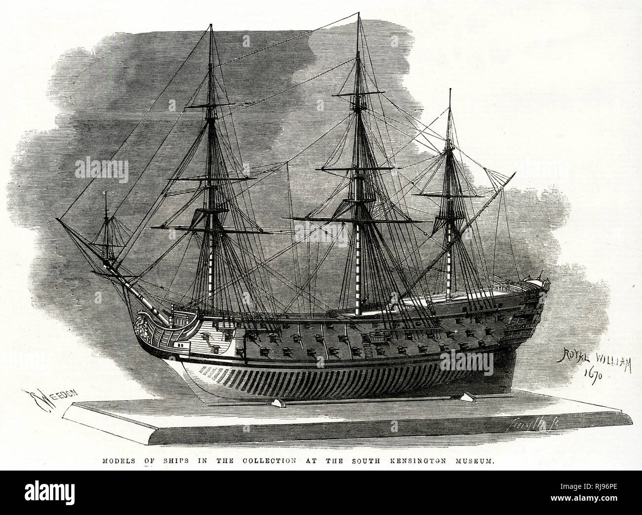 HMS Royal William Stock Photo - Alamy