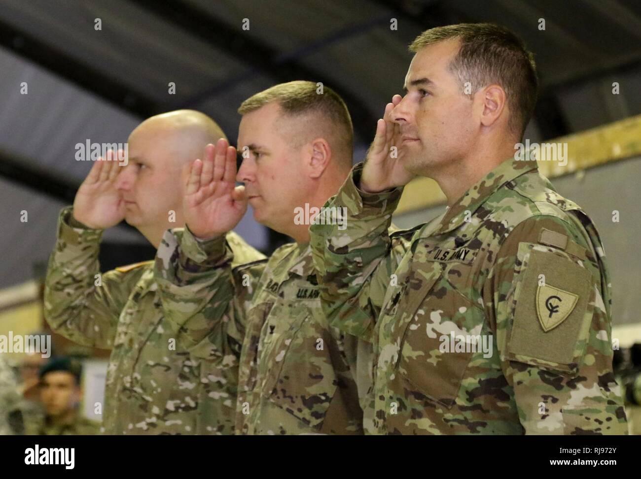 (Right to Left) Lt. Col. Lawrence "Larry" Munich, commander of the 2nd ...