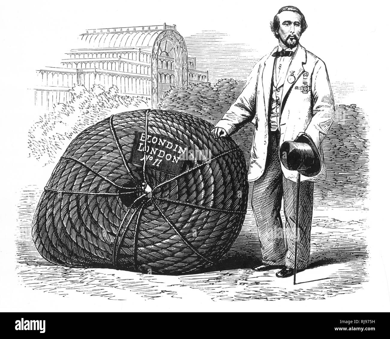 'Blondin' (JEAN-FRANCOIS GRAVELET) - with his tightrope in London Stock ...