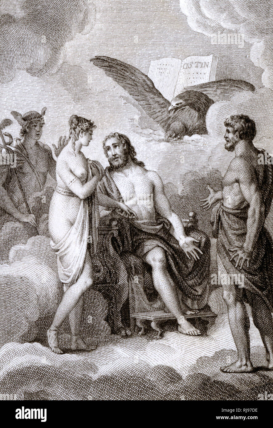 ZEUS WITH APHRODITE Stock Photo - Alamy