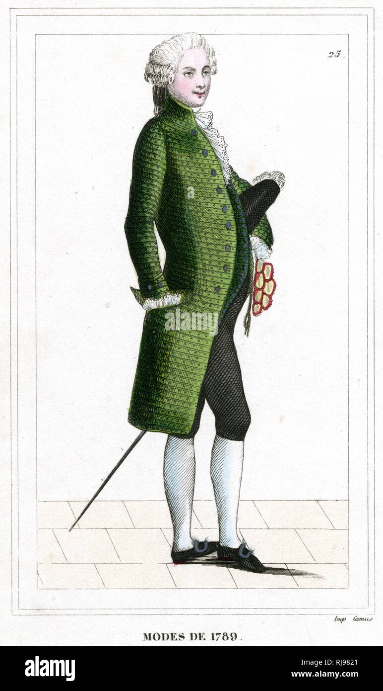 Men's clothing for 1789 Stock Photo - Alamy