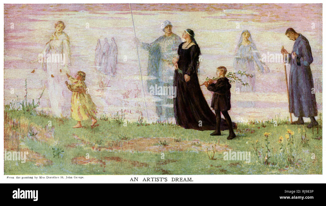 An artist dream 1918 Stock Photo - Alamy