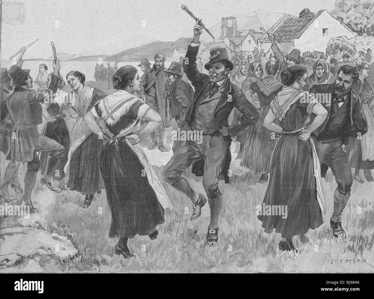 The jig Black and White Stock Photos & Images - Alamy