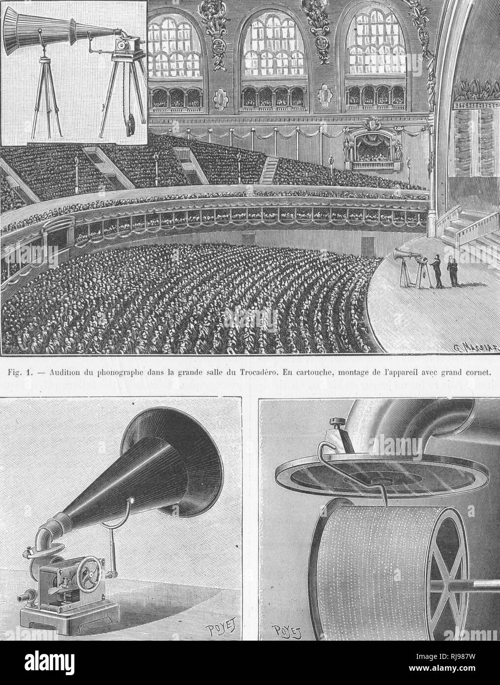 LIORET'S PHONOGRAPH 1897 Stock Photo - Alamy