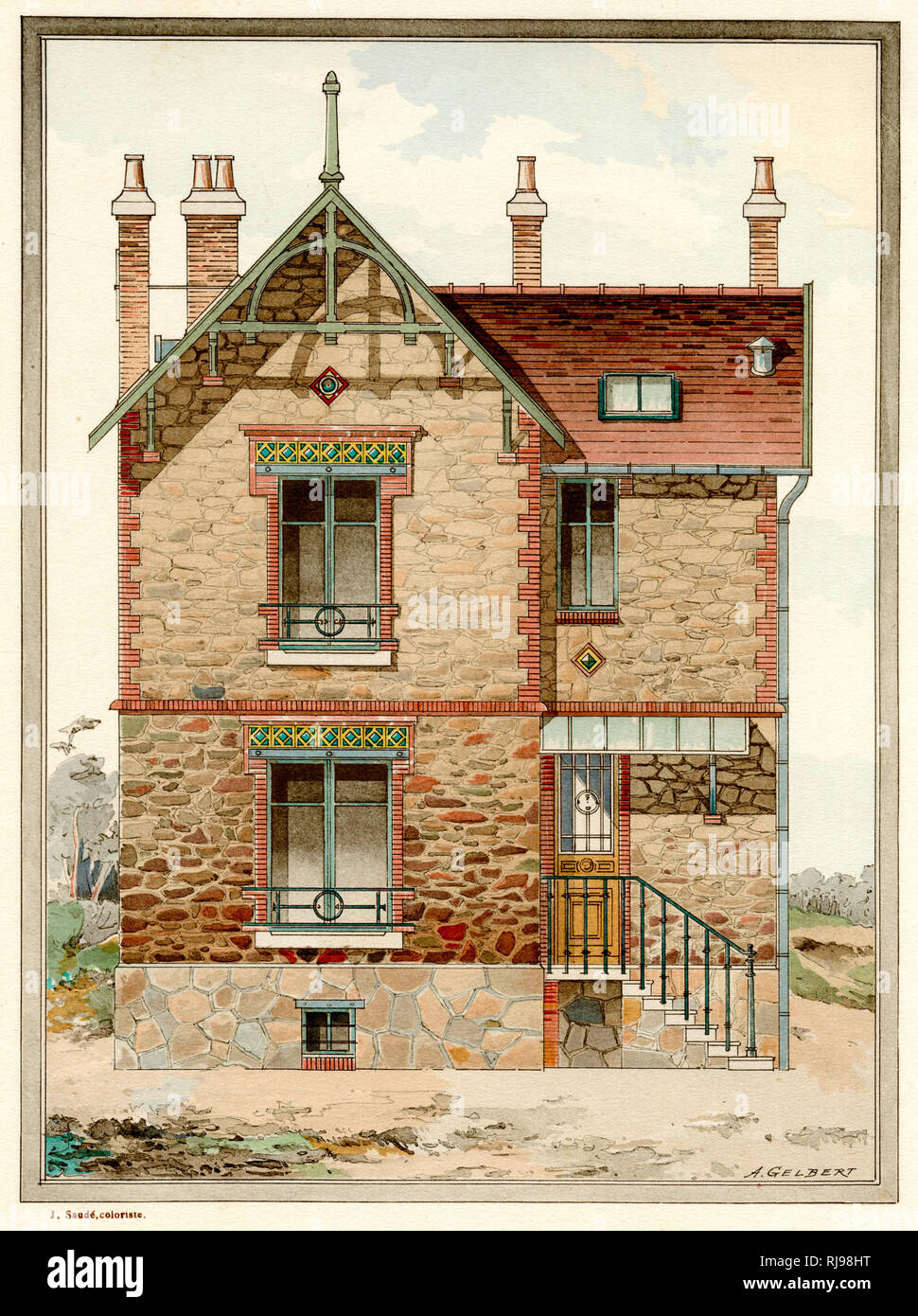 French villa hi-res stock photography and images - Alamy