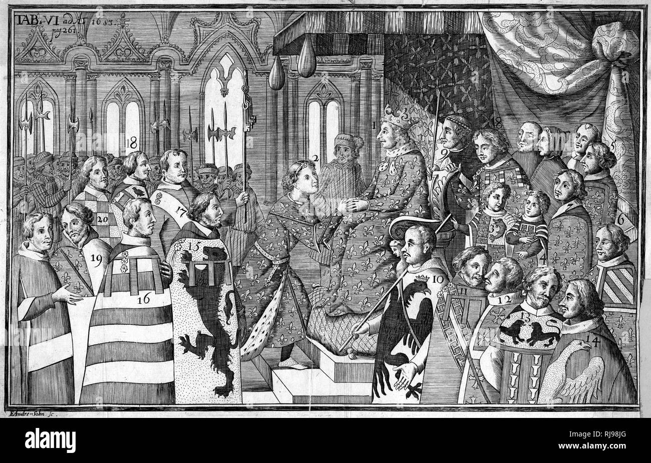 COURT OF CHARLES V Stock Photo - Alamy