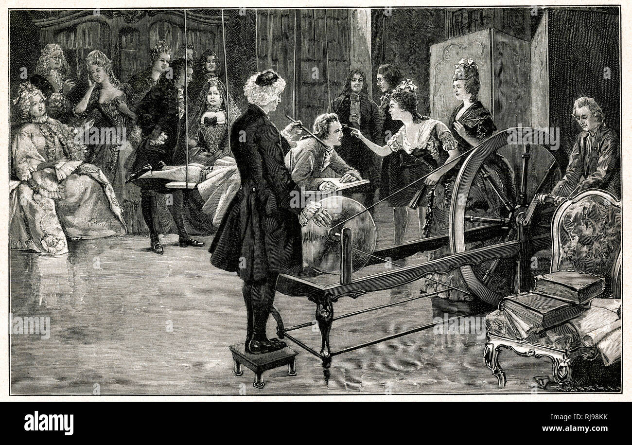 NOLLET EXPERIMENT 7 Stock Photo - Alamy