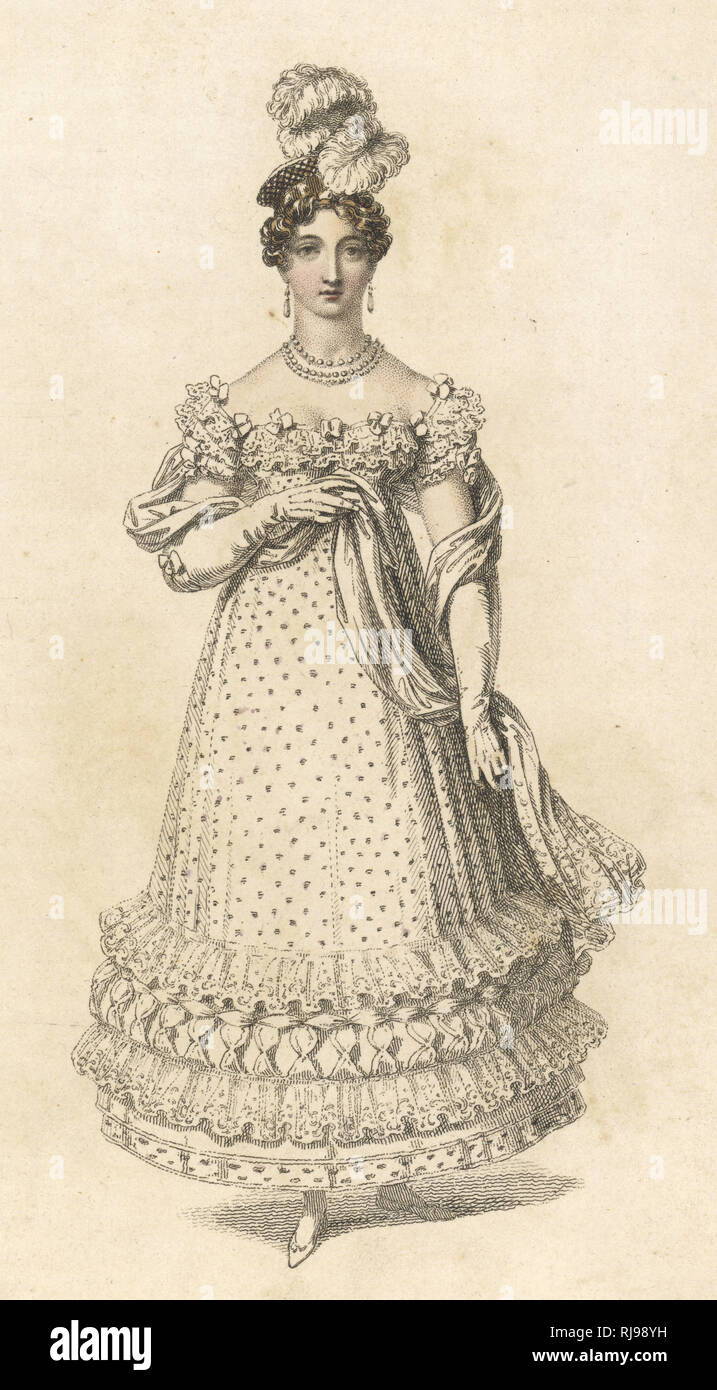 EVENING DRESS 1819 Stock Photo - Alamy