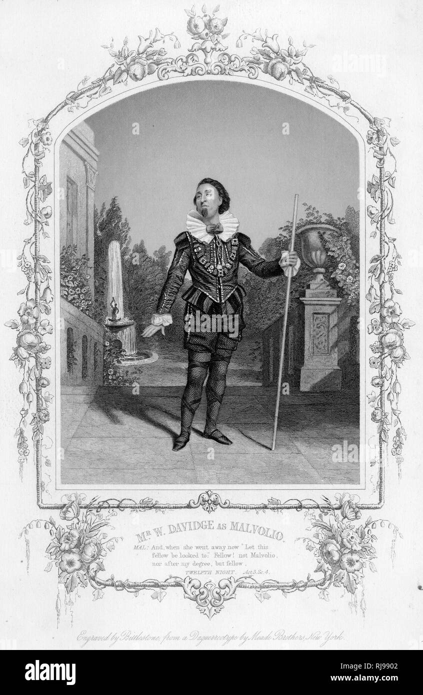 Twelfth night malvolio Black and White Stock Photos & Images - Alamy