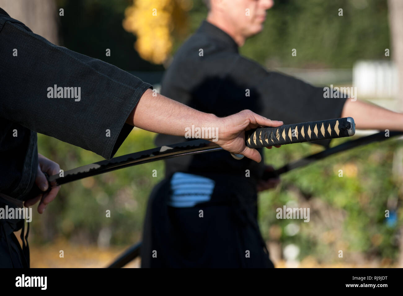 Japanese samurai warrior drawing sword hi-res stock photography and ...