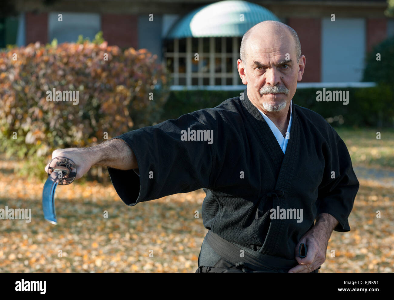 Iaido drawing sword hi-res stock photography and images - Alamy