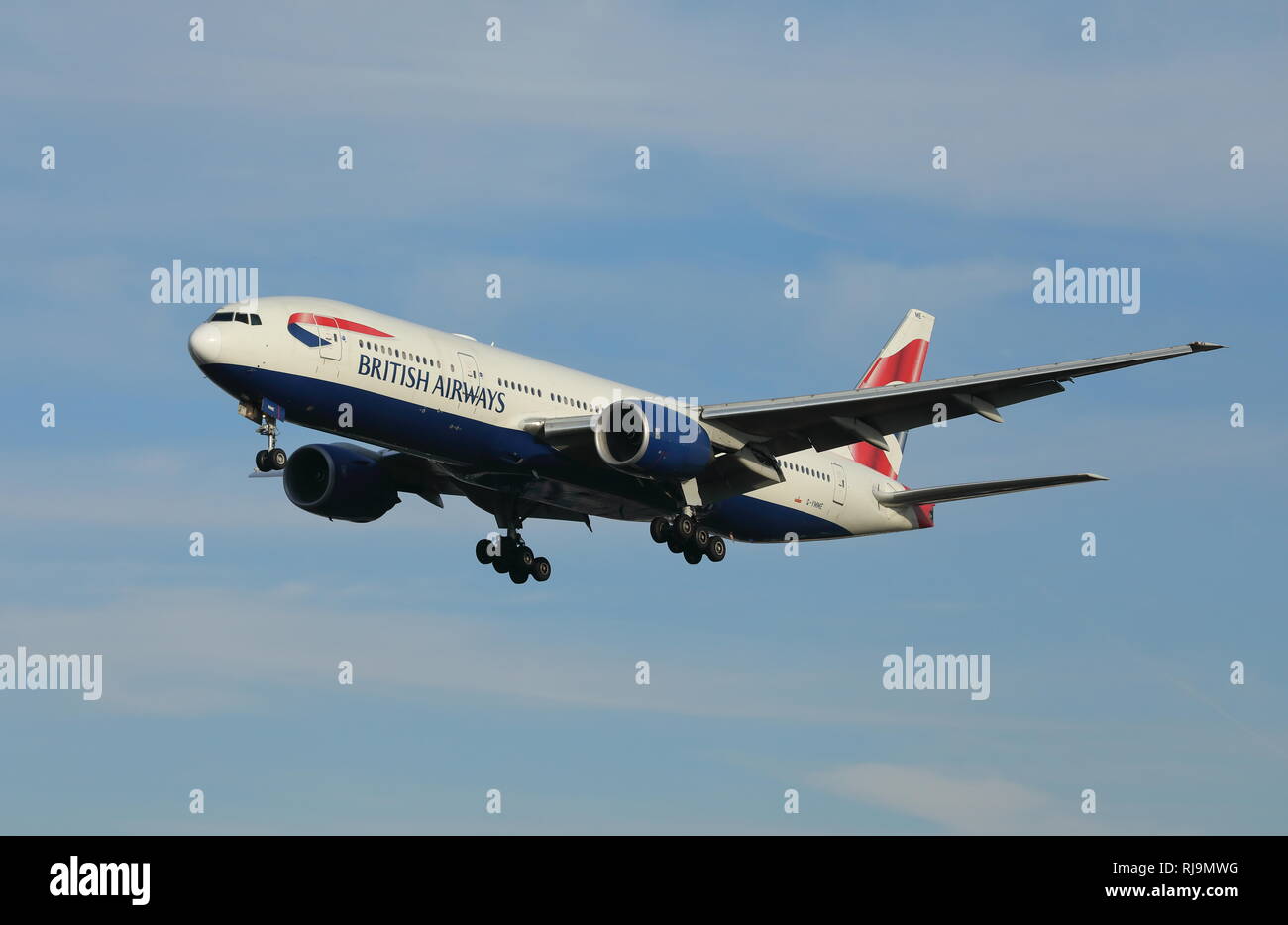 British Airways Boeing 777 passenger aircraft, reg. no G-YMME Stock ...