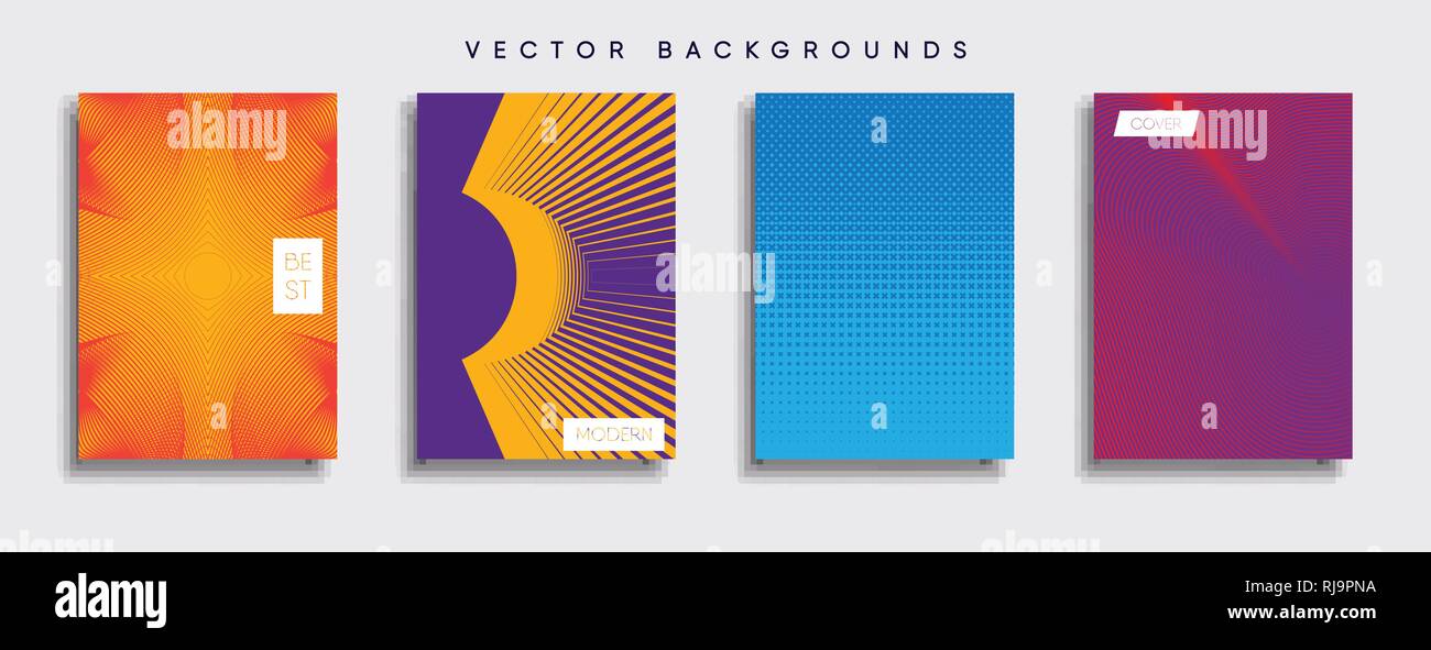 Minimal Vector cover designs. Future Poster template Stock Vector Image ...