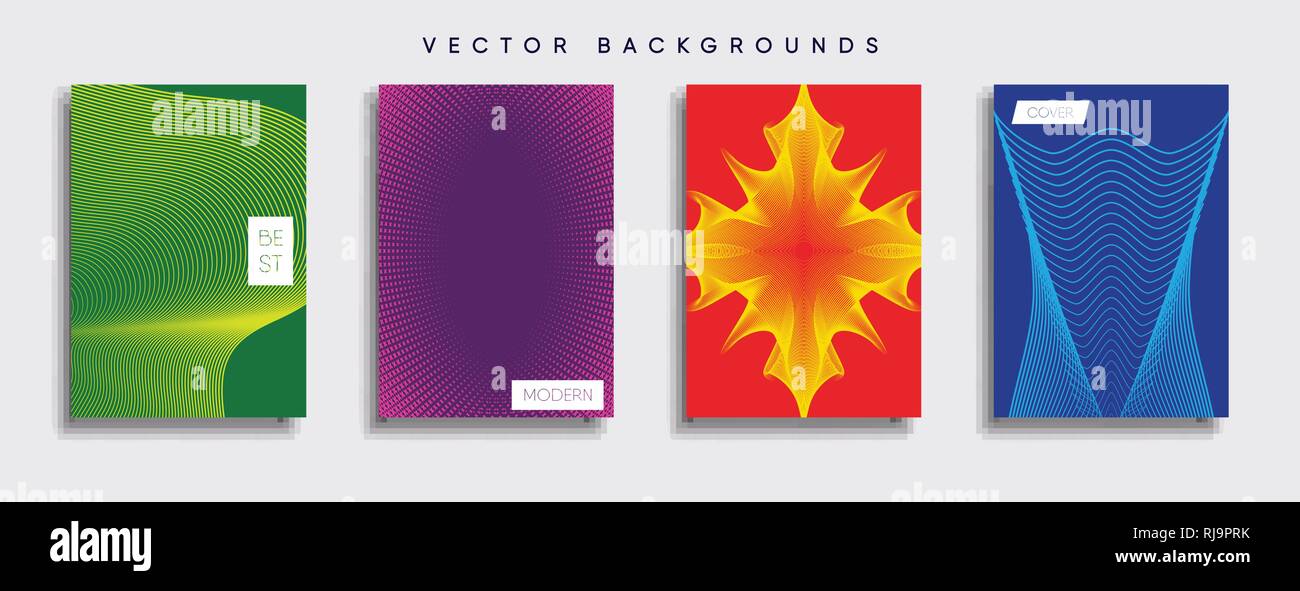 Minimal Vector cover designs. Future Poster template Stock Vector Image ...