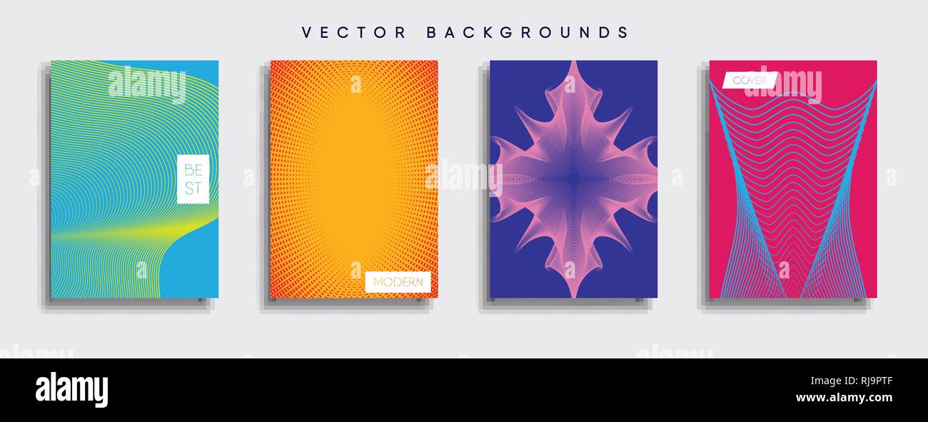 Minimal Vector cover designs. Future Poster template Stock Vector Image ...
