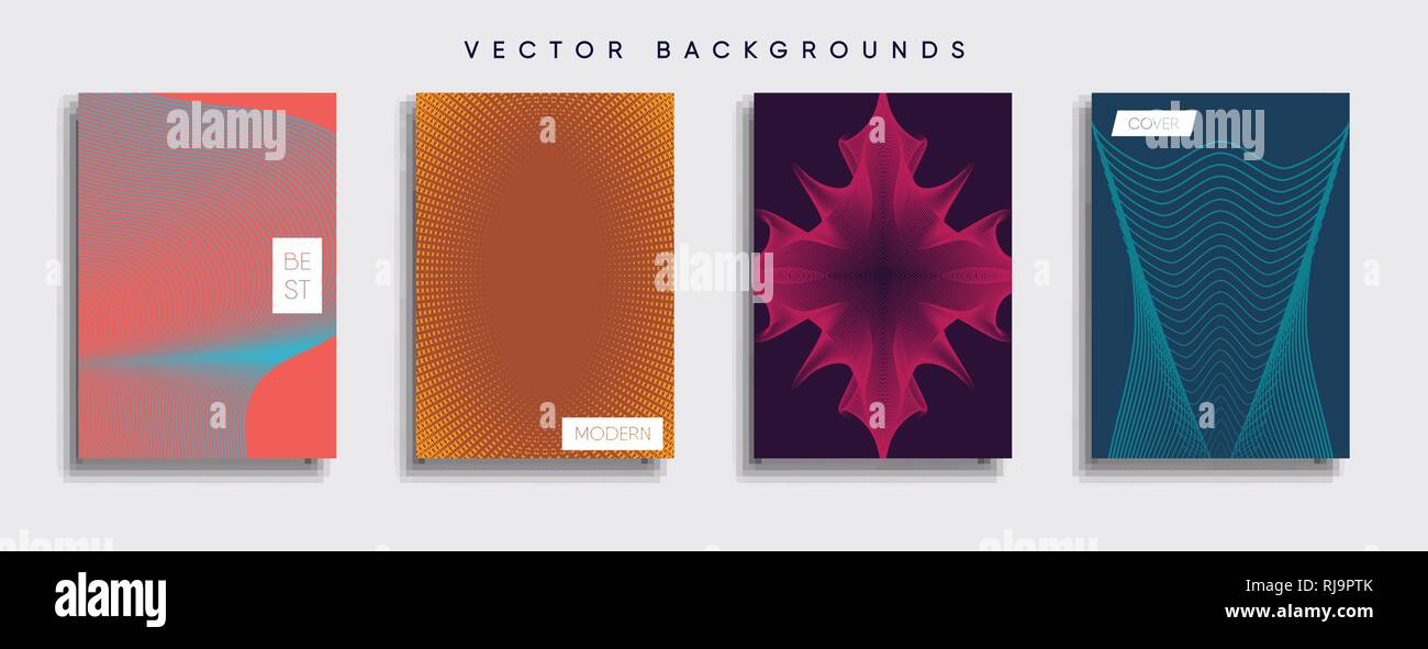 Minimal Vector cover designs. Future Poster template Stock Vector Image ...