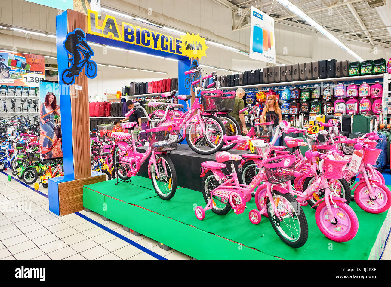 PATTAYA, THAILAND - CIRCA FEBRUARY, 2016: inside Big C Extra ...