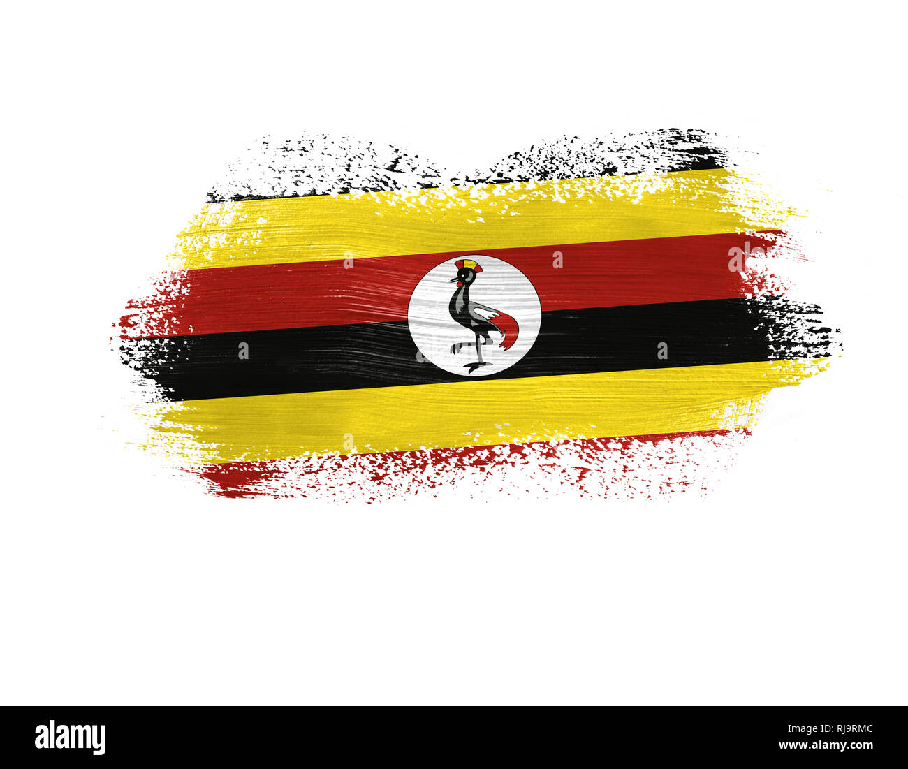 Wave flag uganda on hi-res stock photography and images - Alamy