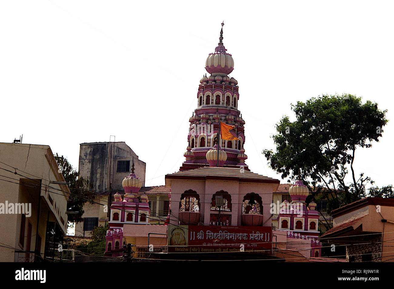 View of Siddhivinayaka Temple at Siddhatek in Maharashtra, India, Asia ...