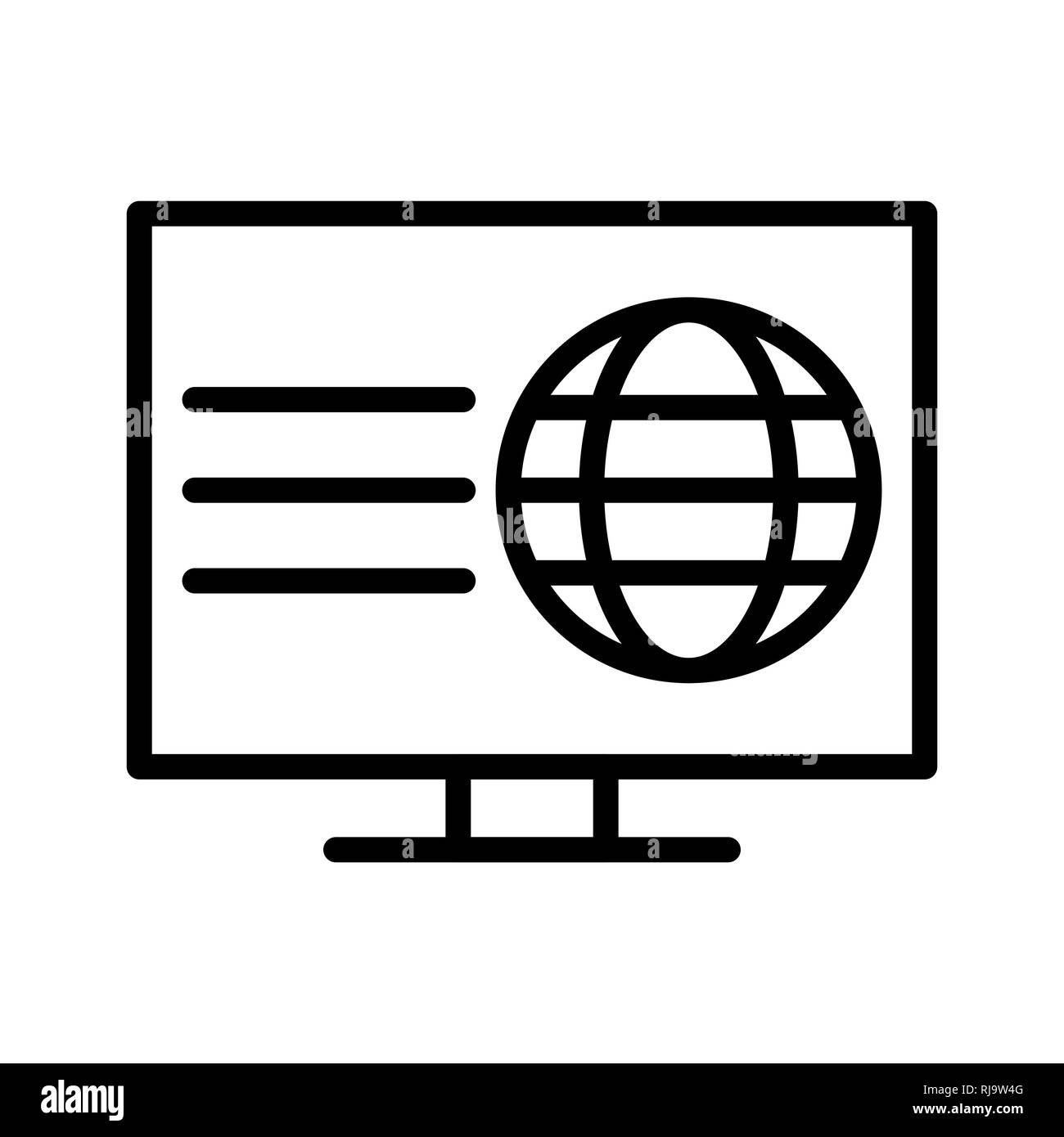 Web Page Icon Vector