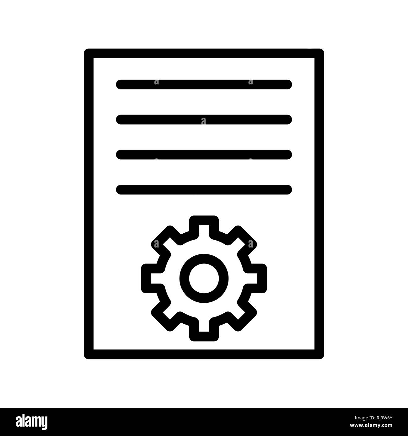 Marketing management outline icons Black and White Stock Photos ...