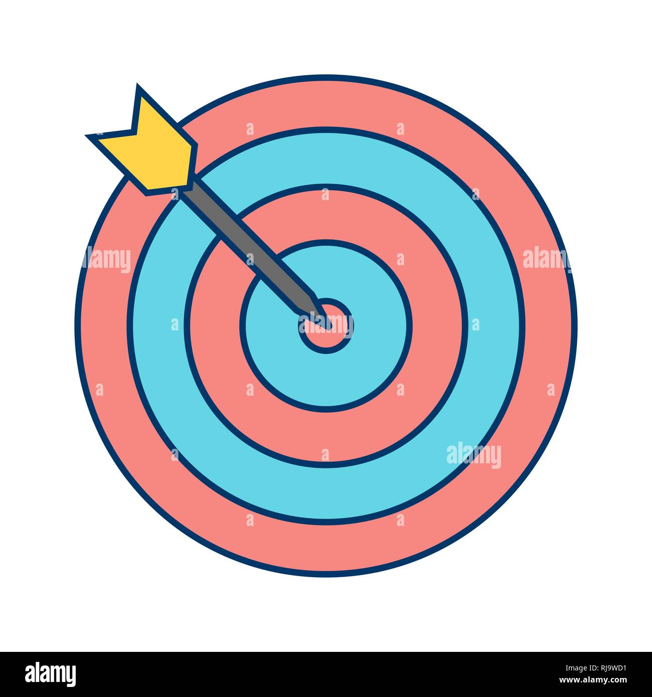 Vector Target Icon Stock Photo - Alamy