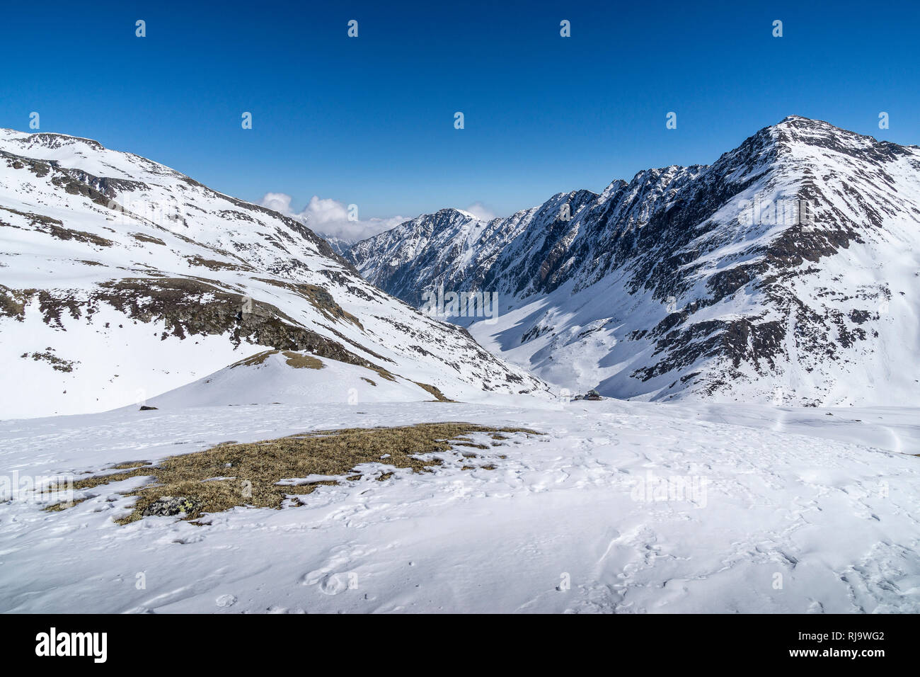 Österreich, Tirol, Stubaier Alpen, St. Sigmund, Sellrain, Blick ...