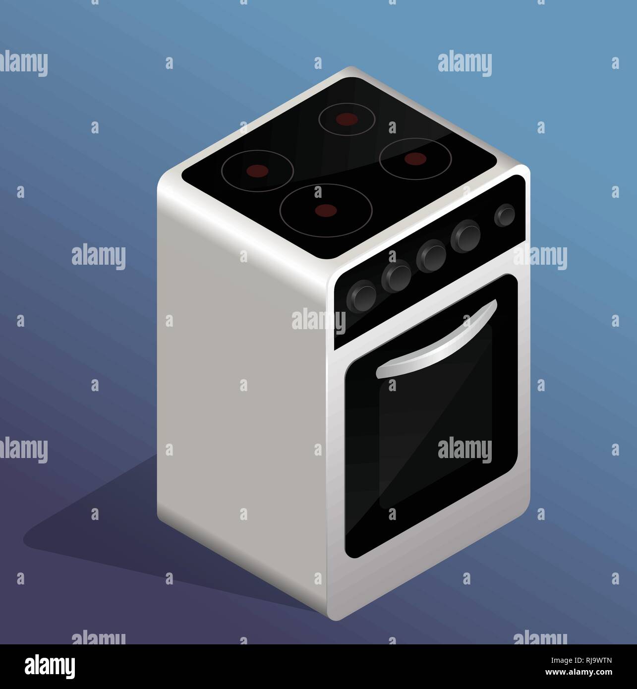 Kitchen appliances electrical Stock Vector Images - Alamy