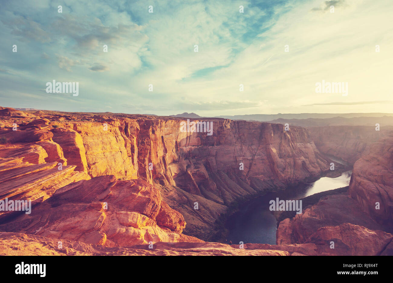 Canyon of the Colorado river Stock Photo - Alamy