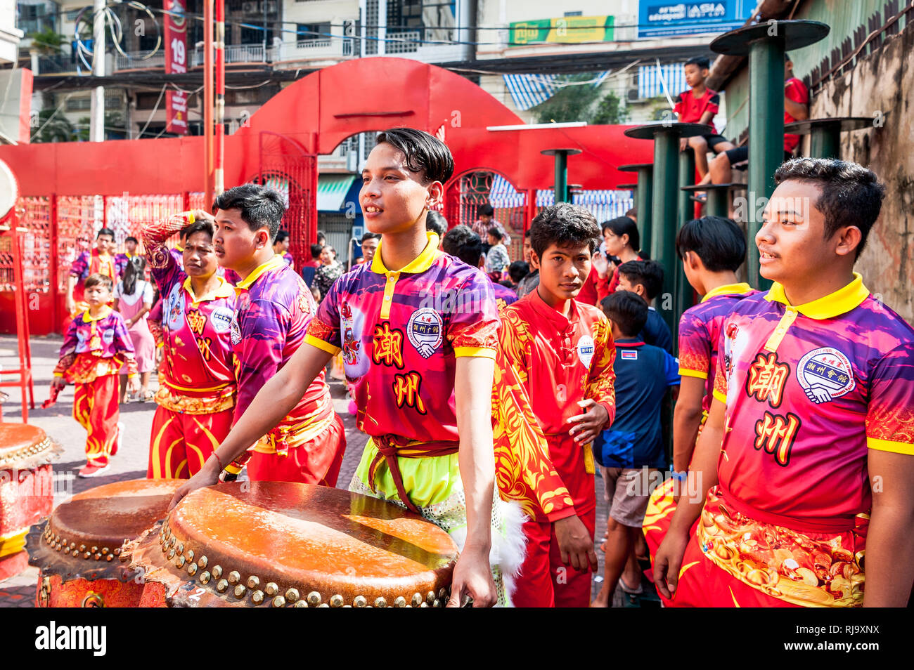 A Cambodian dance and musical group practice their skills ahead of ...