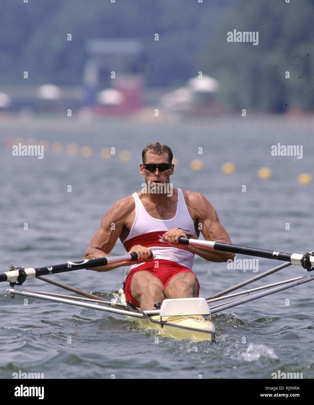 Silver medalist derek porter 1996 olympic rowing regatta lake l hi-res ...