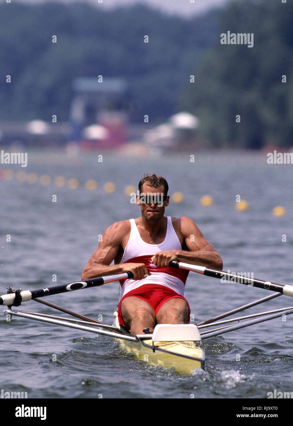 Silver medalist derek porter 1996 olympic rowing regatta lake l hi-res ...