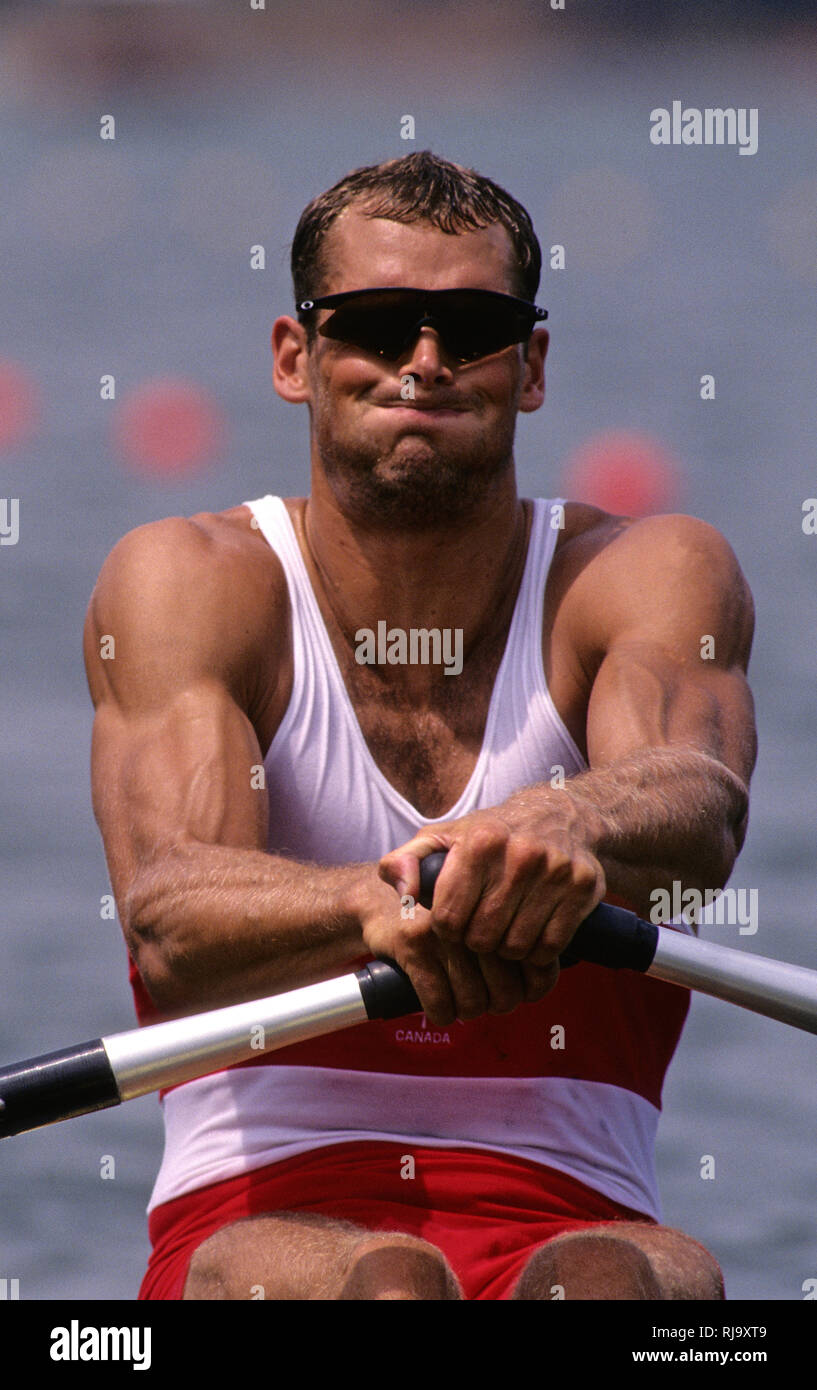 Silver medalist derek porter 1996 olympic rowing regatta lake l hi-res ...