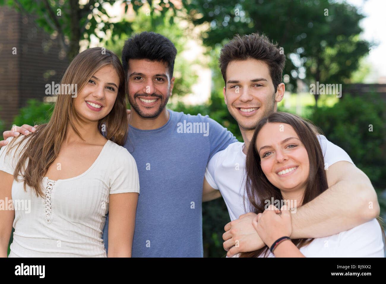Group of friends portrait Stock Photo - Alamy