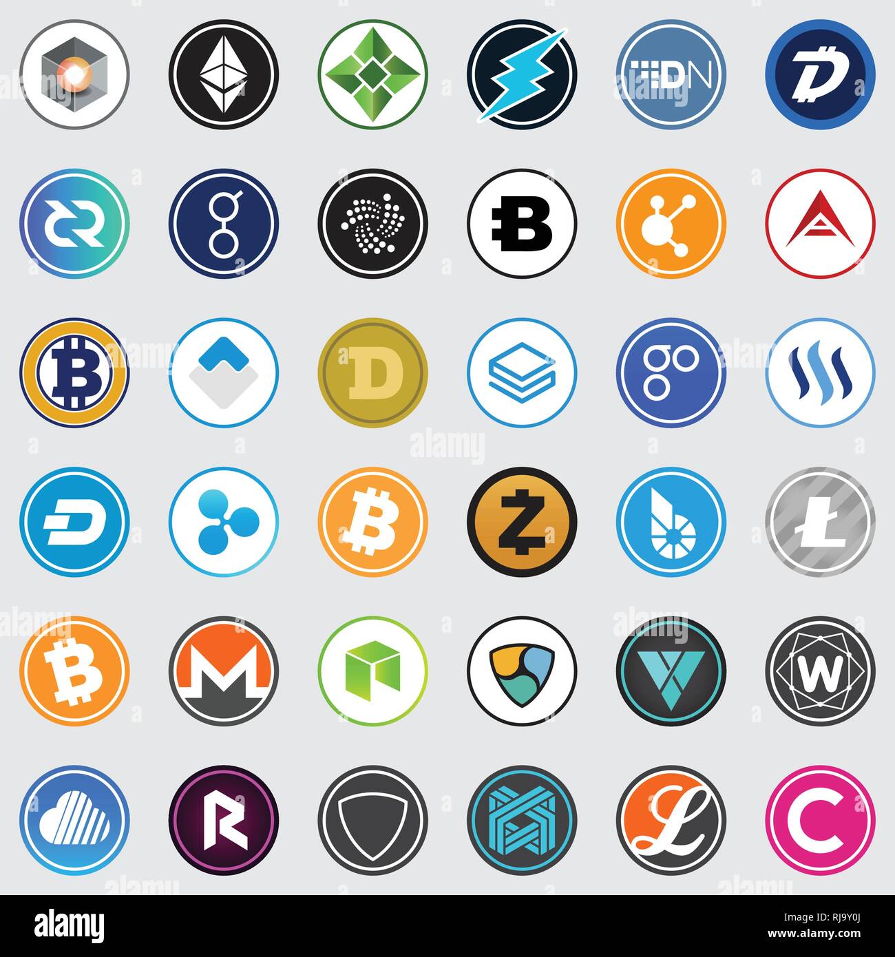 Gold bitcoin coin cryptocurrency token Stock Vector Images - Alamy