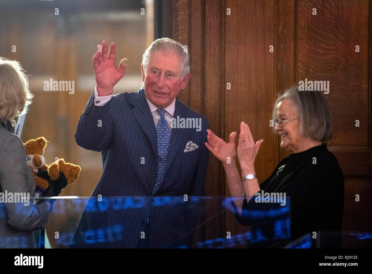 The Prince of Wales and Lady Hale during a visit to The Supreme Court ...