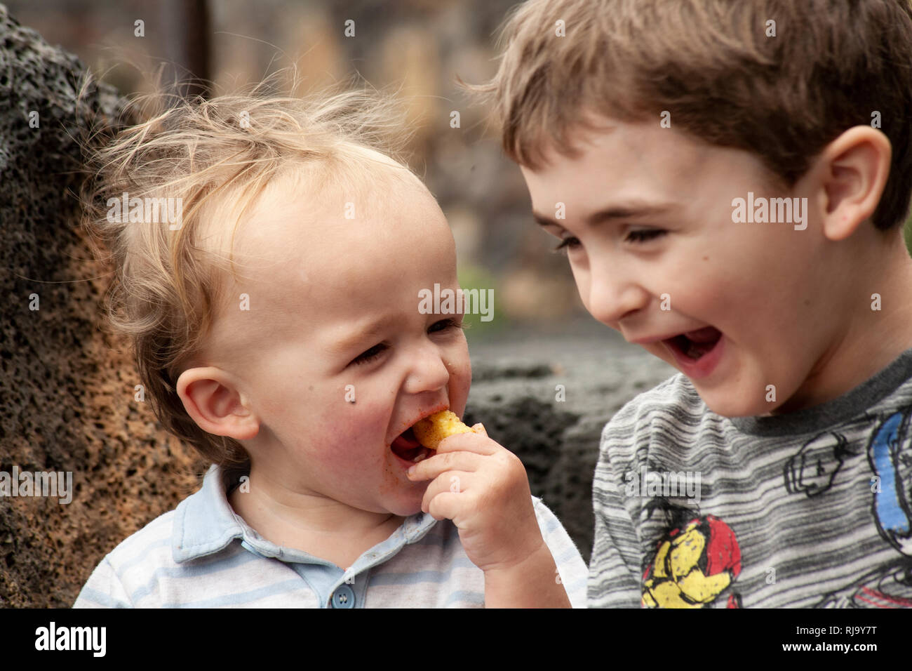 Brotherly share hi-res stock photography and images - Alamy
