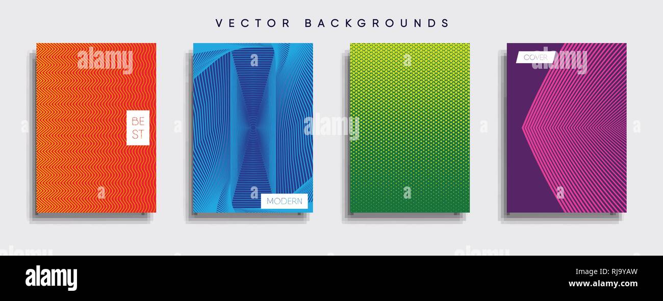 Minimal Vector cover designs. Future Poster template Stock Vector Image ...