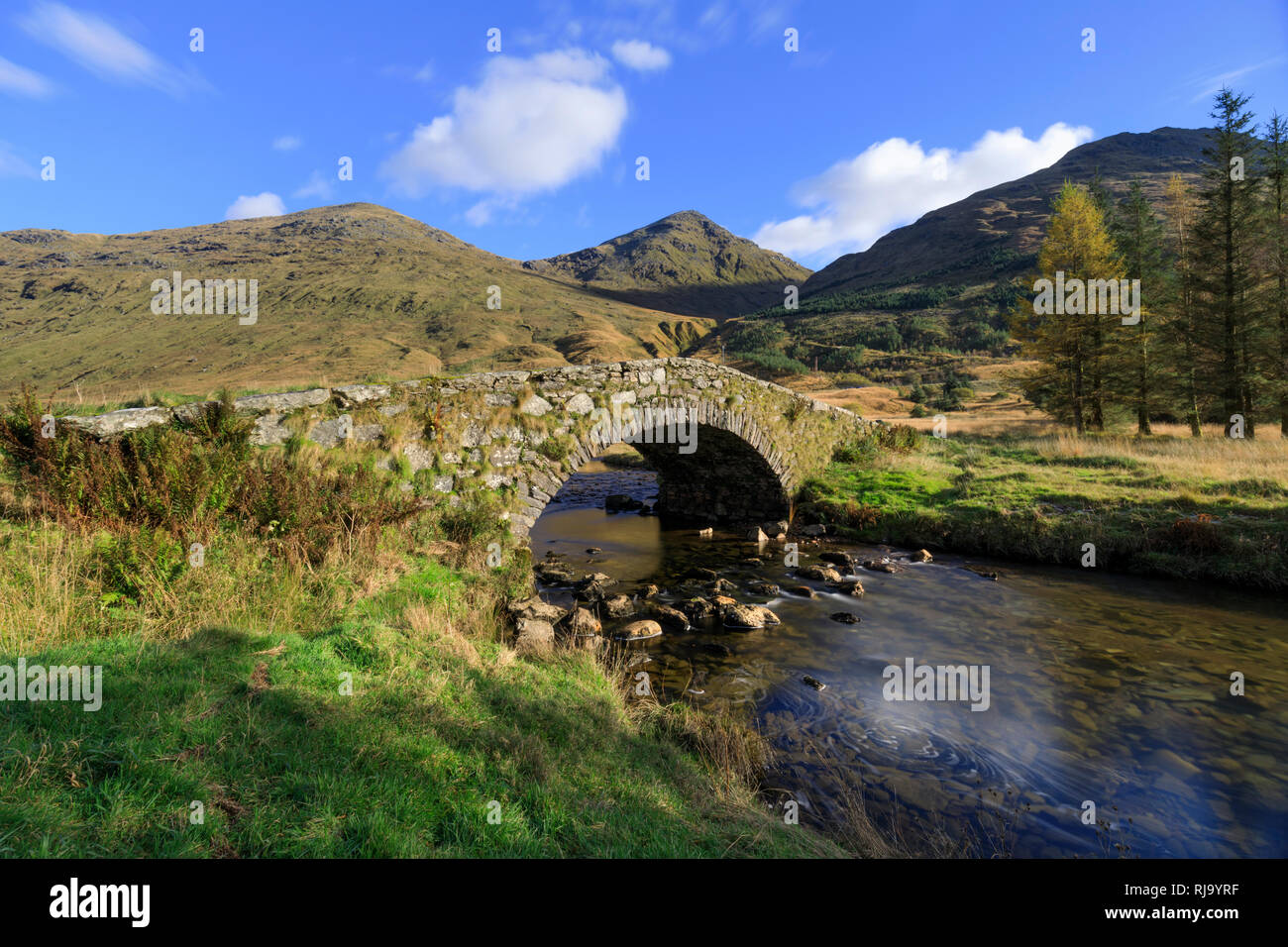 Butter Bridge in the Arrochar Alps in Scotland Stock Photo - Alamy