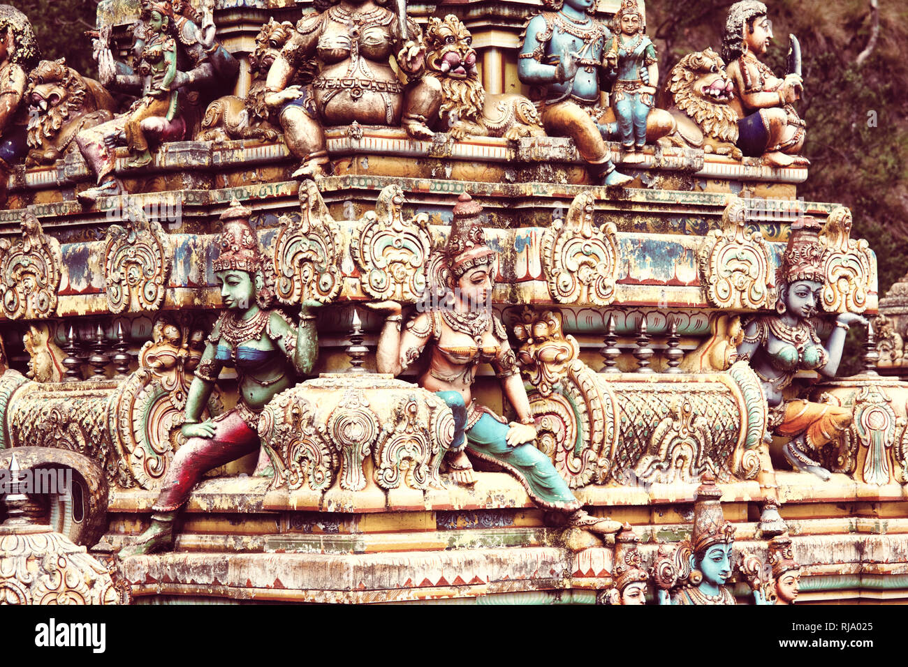 Ancient Hinduism god sculpture on Sri Lanka Stock Photo - Alamy