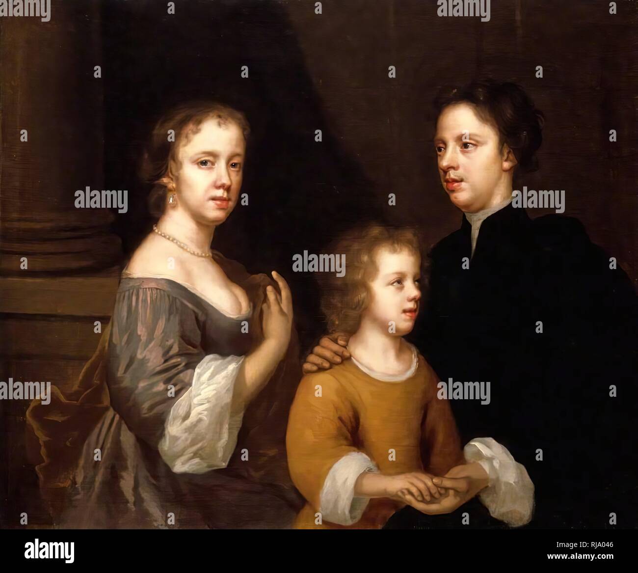 Self Portrait of Mary Beale with Her Husband and Son by Mary Beale. Oil ...