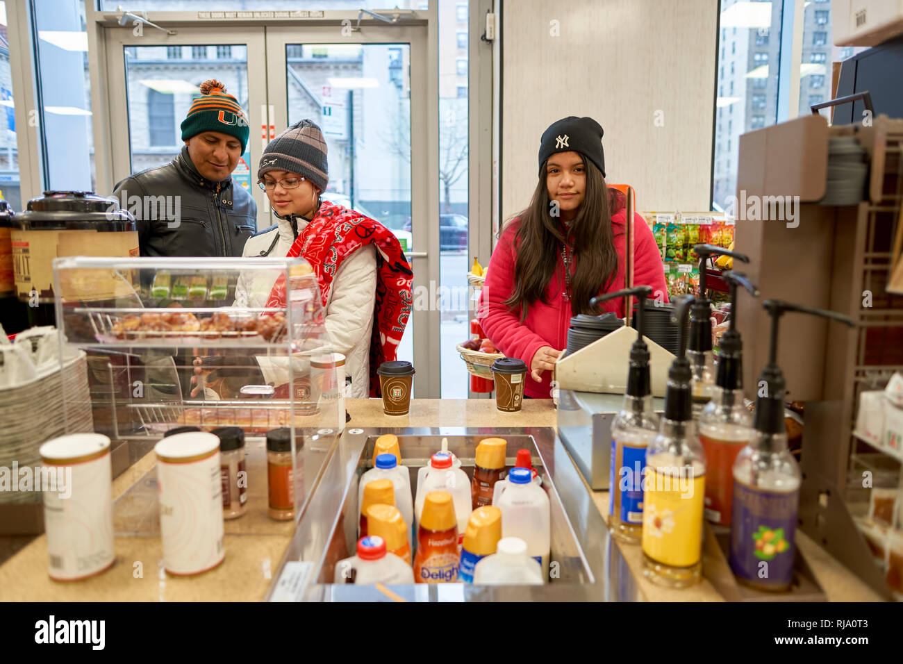 NEW YORK - CIRCA MARCH 2016: inside of 7-Eleven shop. 7-Eleven (7-11 ...