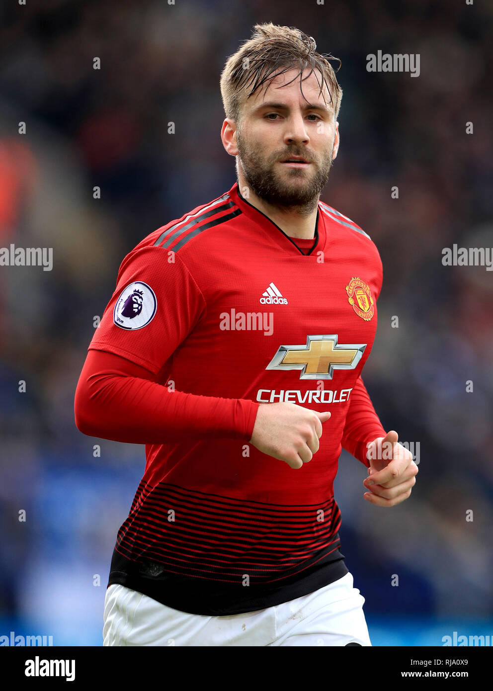 Manchester United's Luke Shaw in action during the Premier League match ...