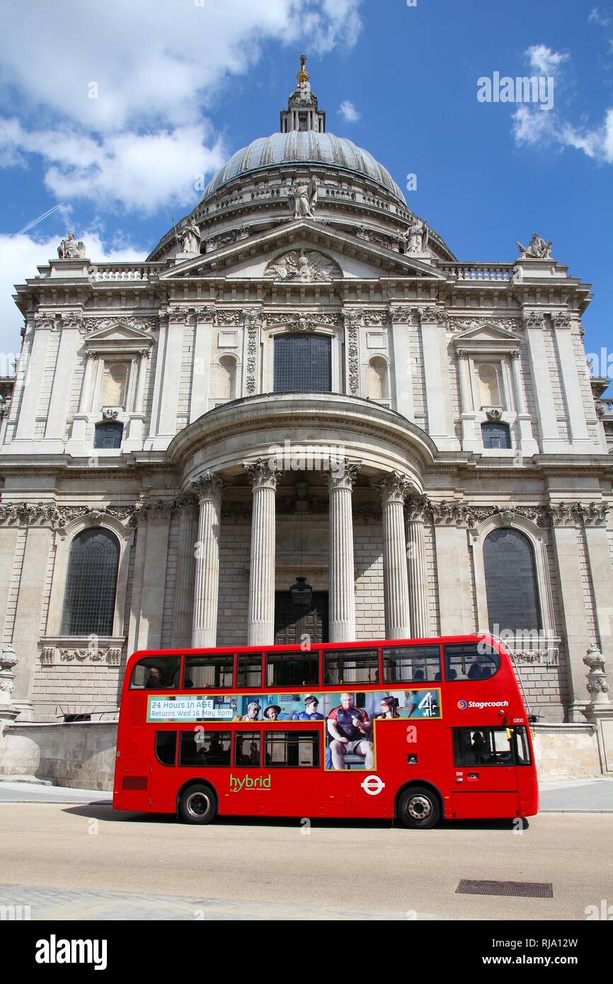 LONDON, UK - MAY 13, 2012: People ride London Bus in London. As of 2012 ...