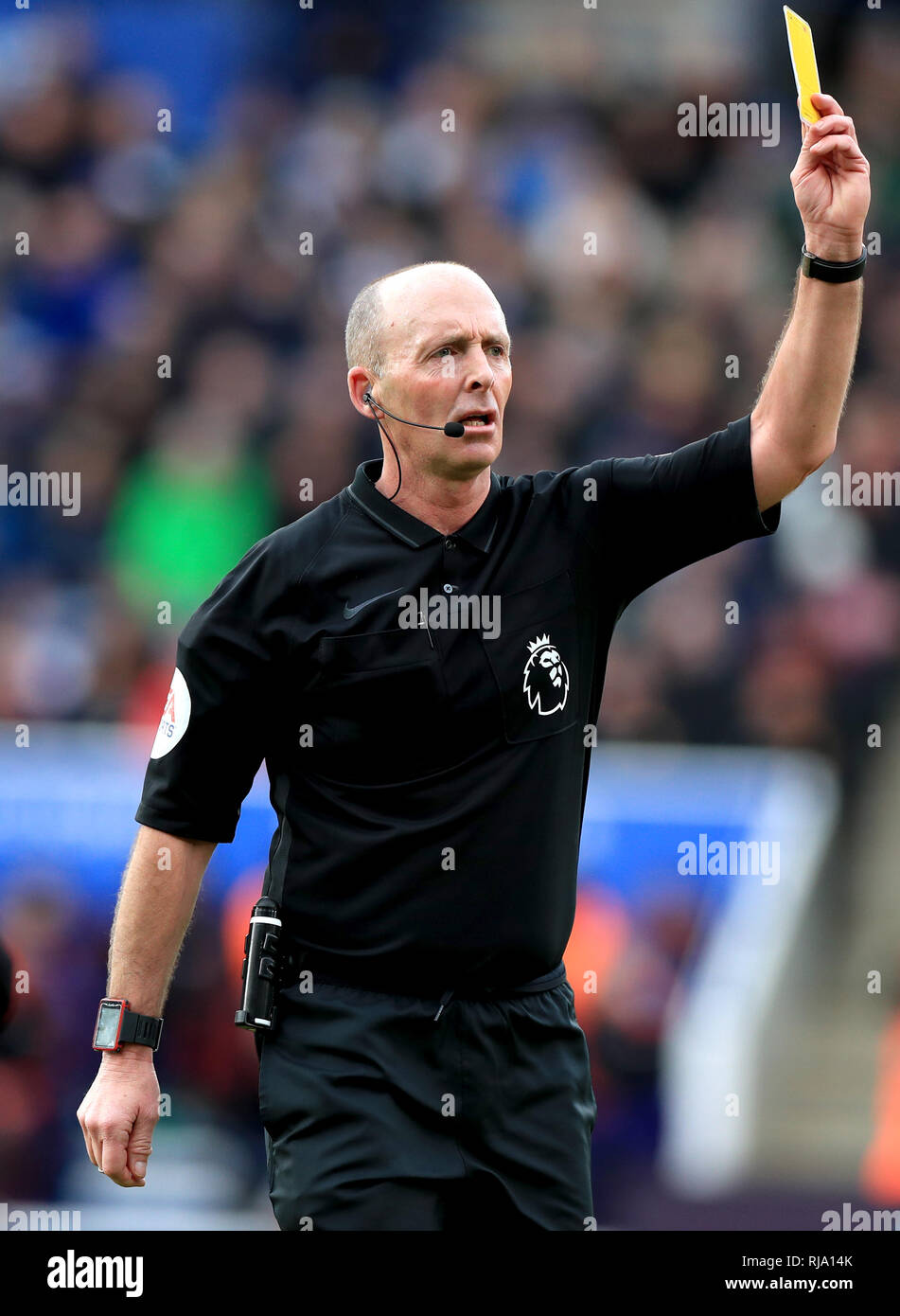 Referee Martin Atkinson in action during the Premier League match at ...