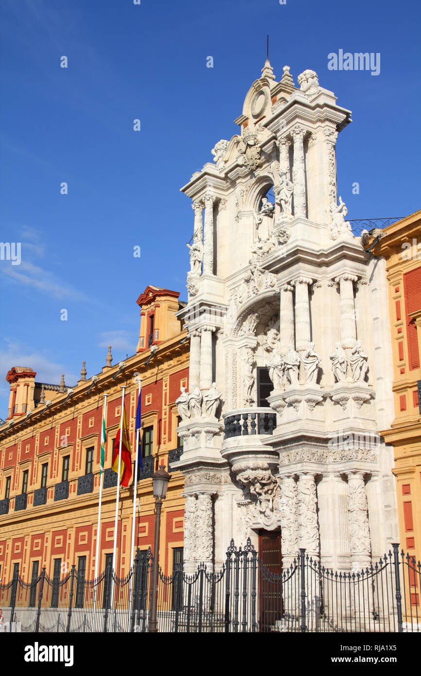 Palace of Saint Telmo - historical heritage monument, Sevilla, Spain ...