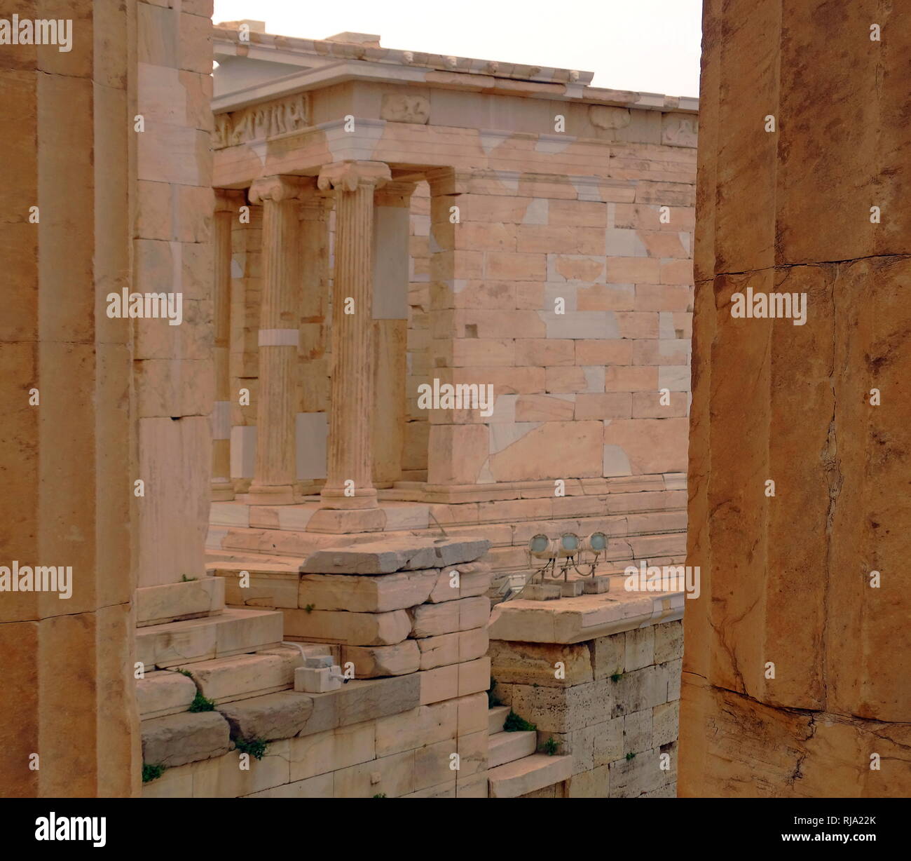 The Acropolis of Athens, including the Parthenon. 5th century BC Stock ...
