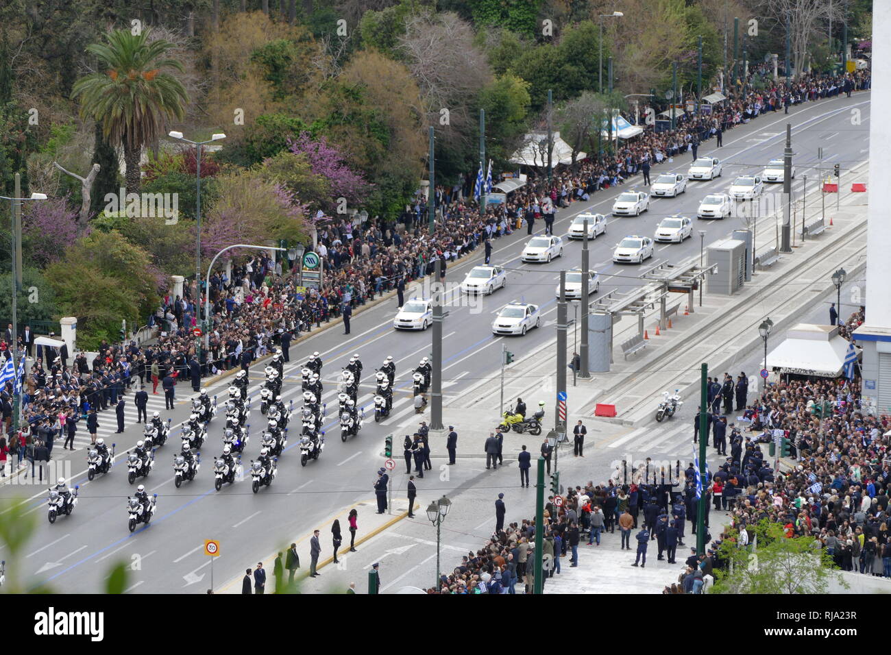 Greek military, parade in Athens for the 2018 Independence Day ...